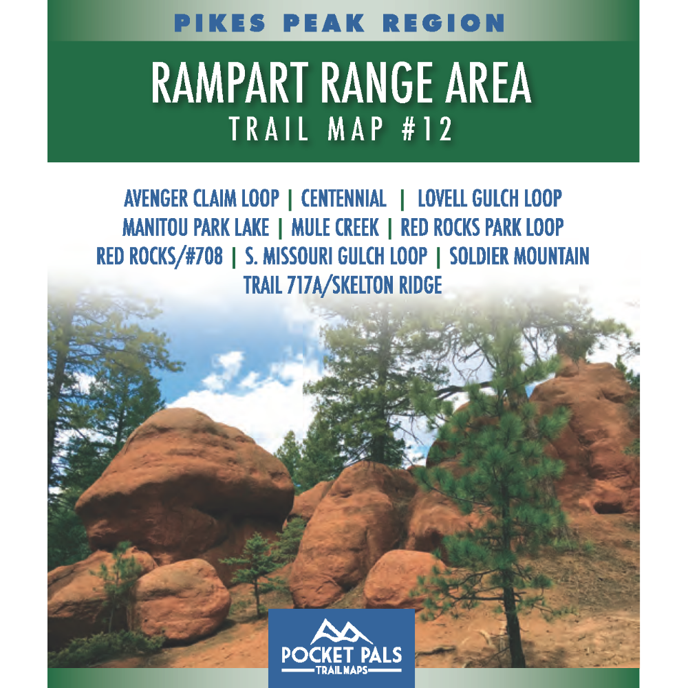 Trail Map for Woodland Park - Rampart Range Map #12 -Pikes Peak Region ...