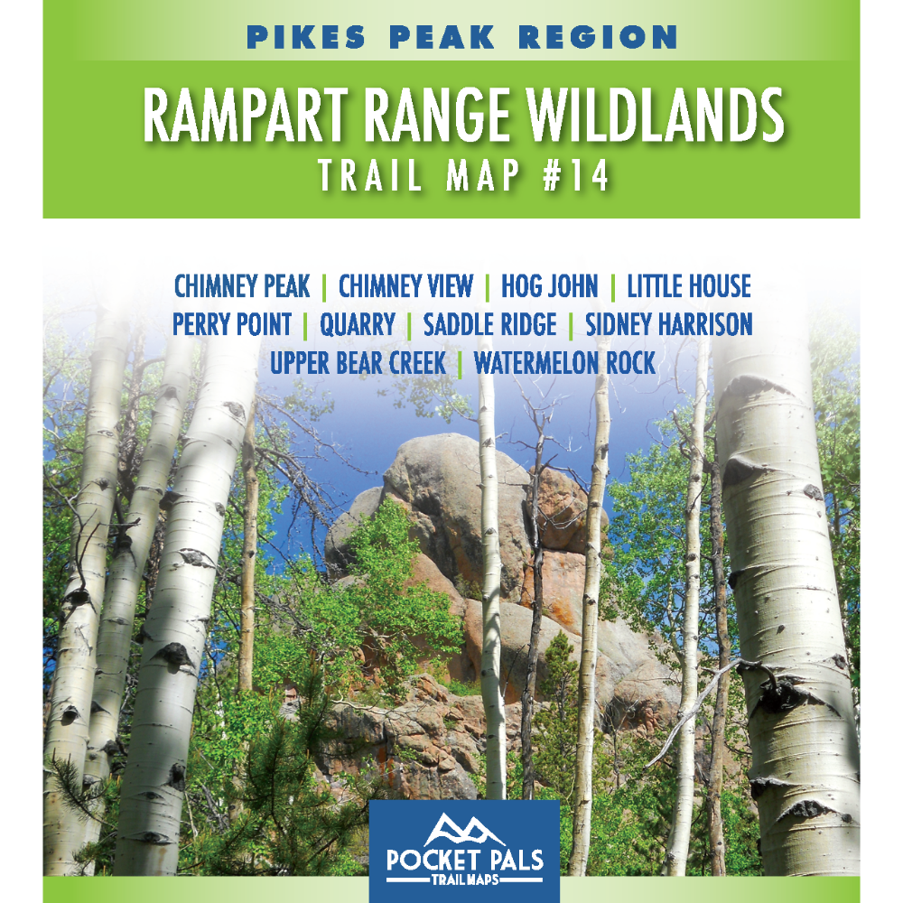 Hiking Trails Monument- Rampart Range Wildlands - Trail Map #14 ...