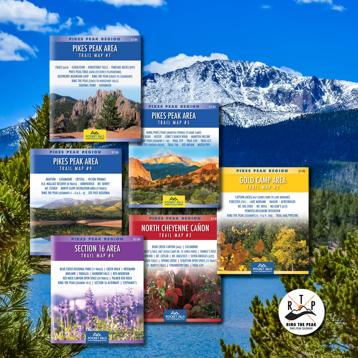 Pikes Peak Hiking Trail Map - PP 14ERS TorreysPeakCover02SQ2 1000x ...